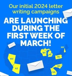 Democracy Action Team – Get Out the Vote in 2024 Letter Writing Launch ...